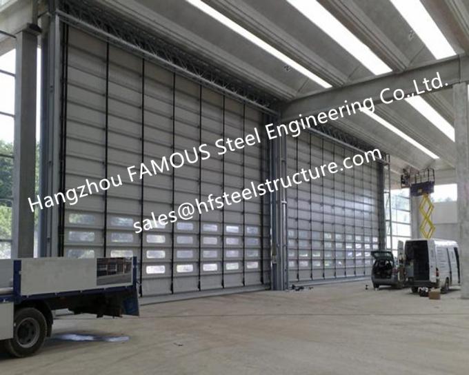 Panel-lifting Instant Pass Canvas Doors Fold-up Pack Doors For Industry